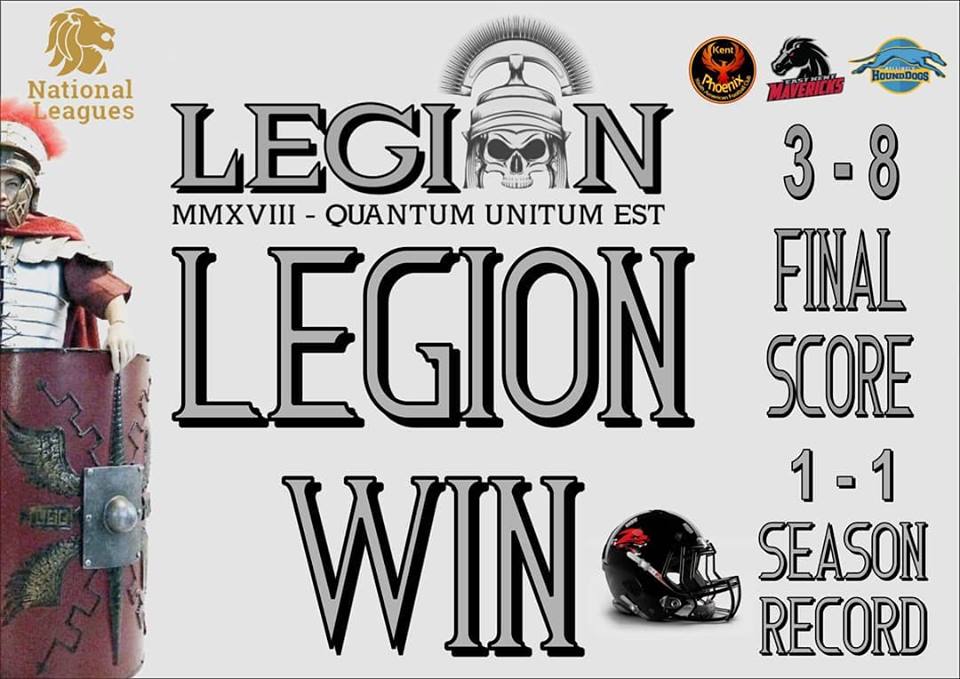 Legion earn 1st ever Win – Hellingly Hound Dogs Youth American Football ...